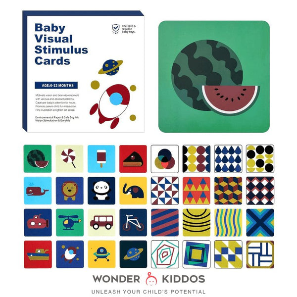 4 Sets Of Brain Visual Stimulation Flash Cards For Babies (0-36 months ...