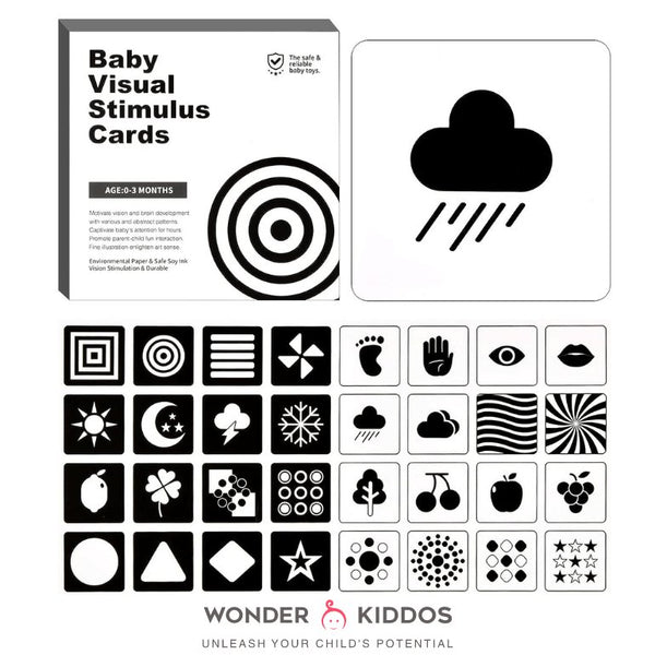 4 Sets Of Brain Visual Stimulation Flash Cards For Babies (0-36 months ...
