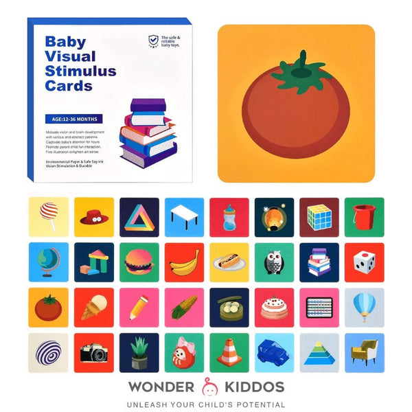 4 Sets Of Brain Visual Stimulation Flash Cards For Babies (0-36 months ...