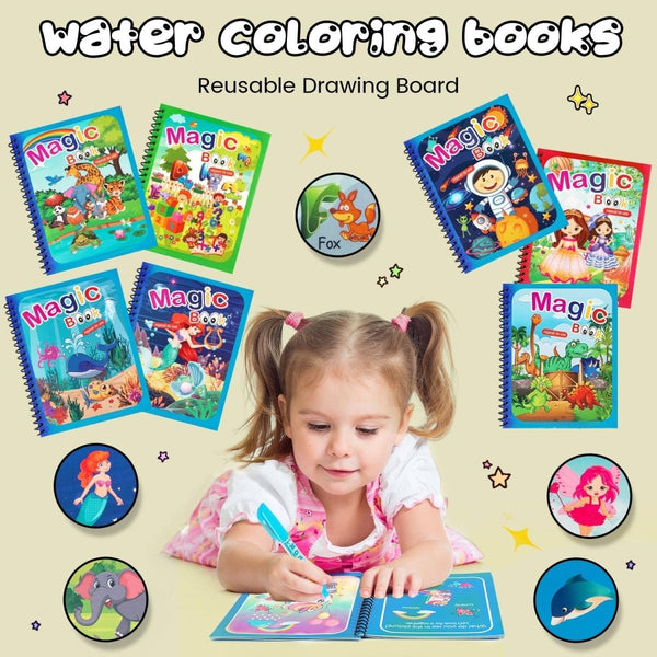 Water Magic Colouring Book – WonderKiddos